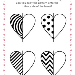 Valentine's Day Printable Activity Sheets Preschool Resources Toddlers ...