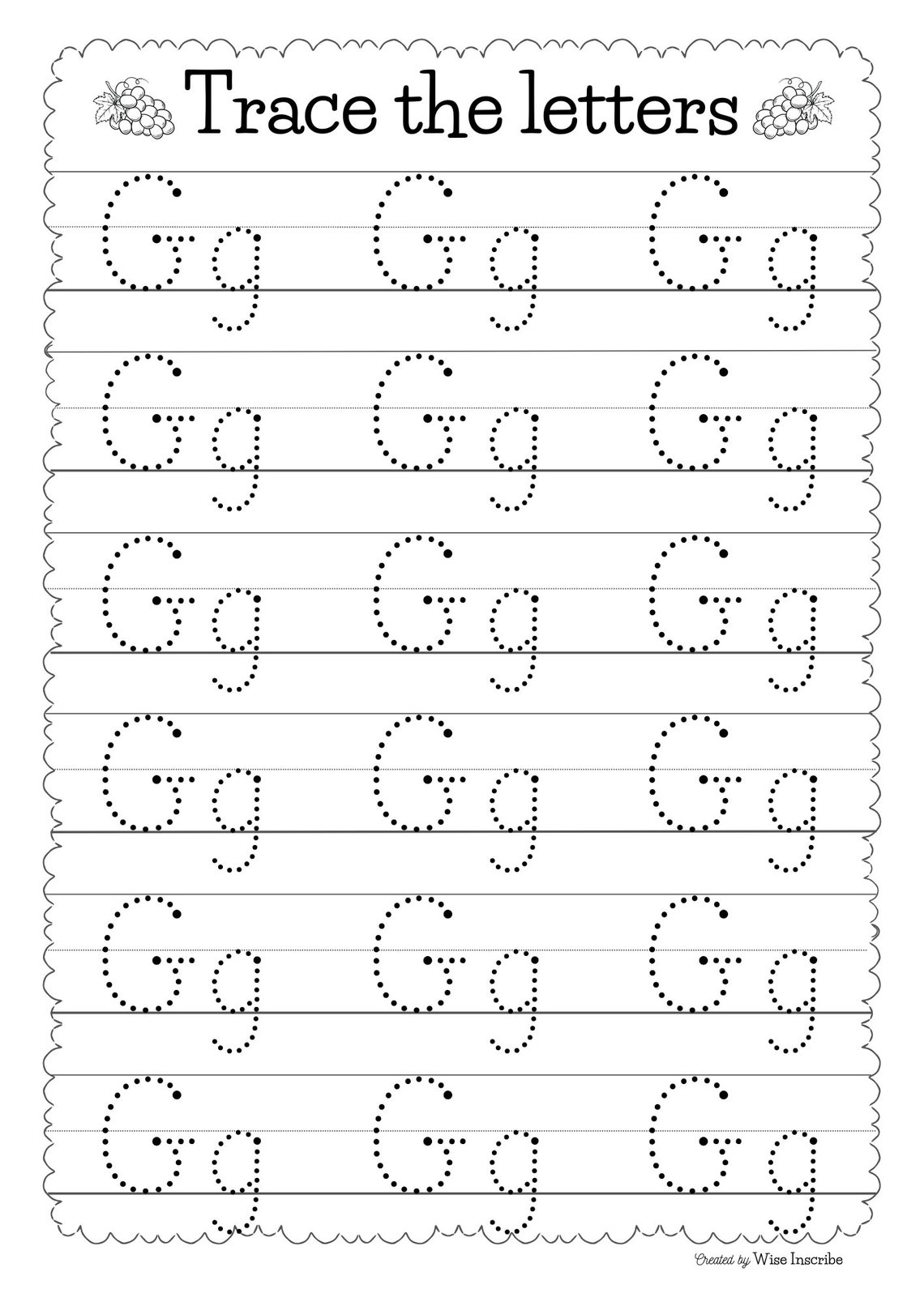 26 Trace the Alphabet Worksheets Printable Letters Tracing Nursery EYFS ...