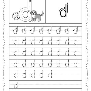 Lowercase Alphabet Tracing Worksheets | ABC Practice (printable) - Etsy