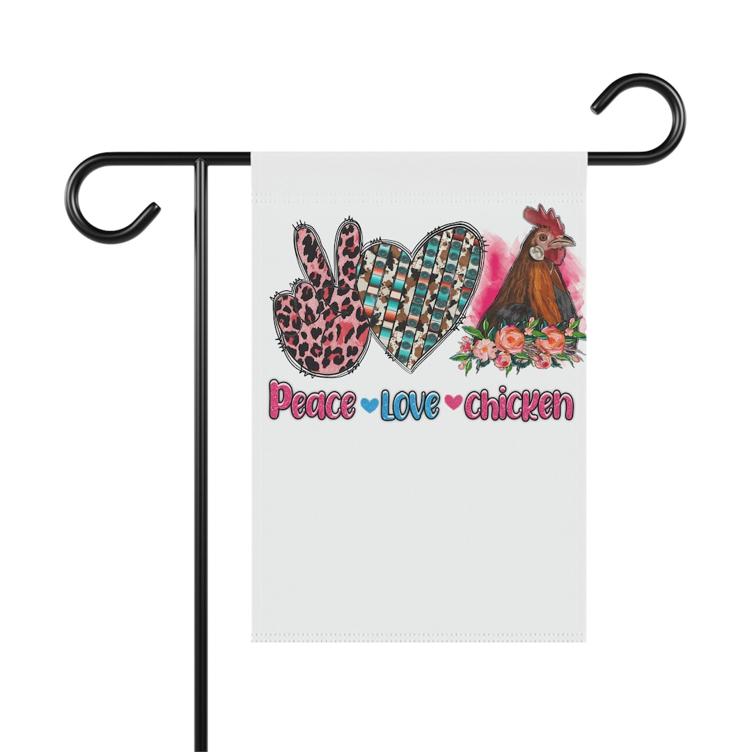 Peace and Love Garden & House Banner - Etsy