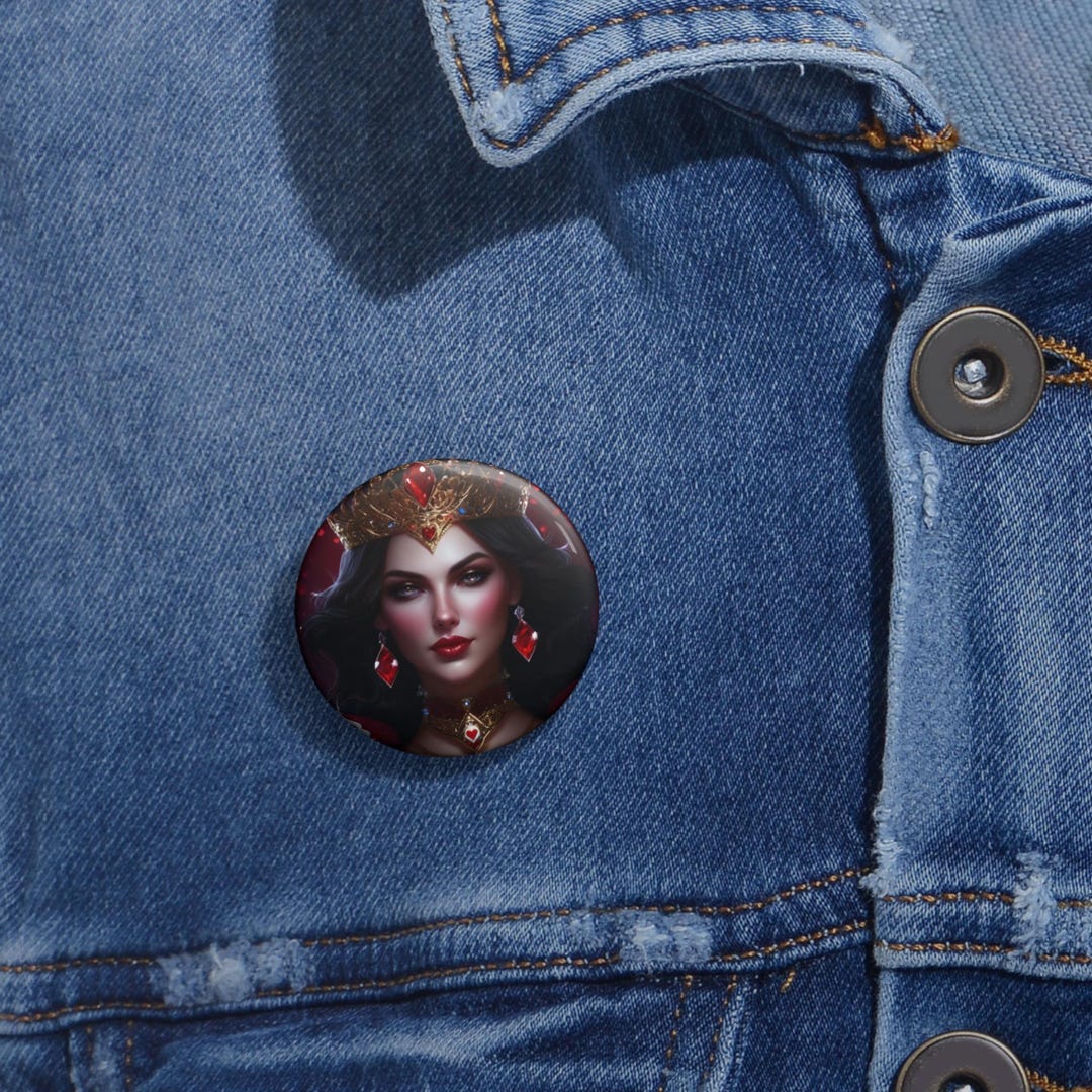 Red Queen Custom Pin Buttons - Etsy