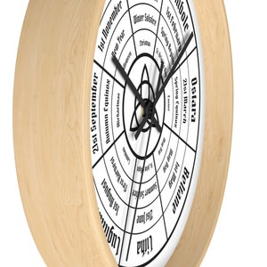 Pagan Wheel of the Year Wall Clock - Etsy