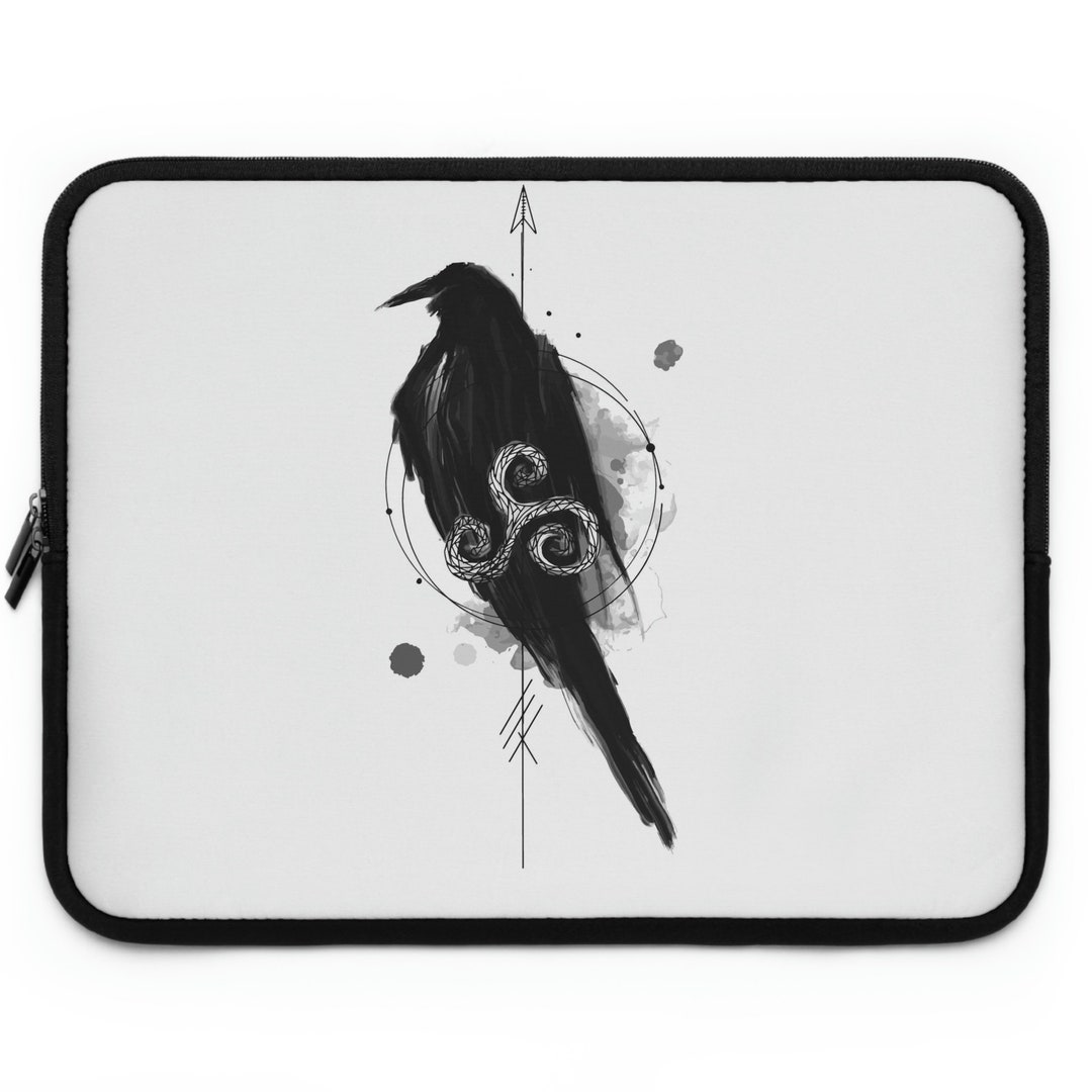 The Morrigan Celtic Crow Laptop Sleeve - Etsy