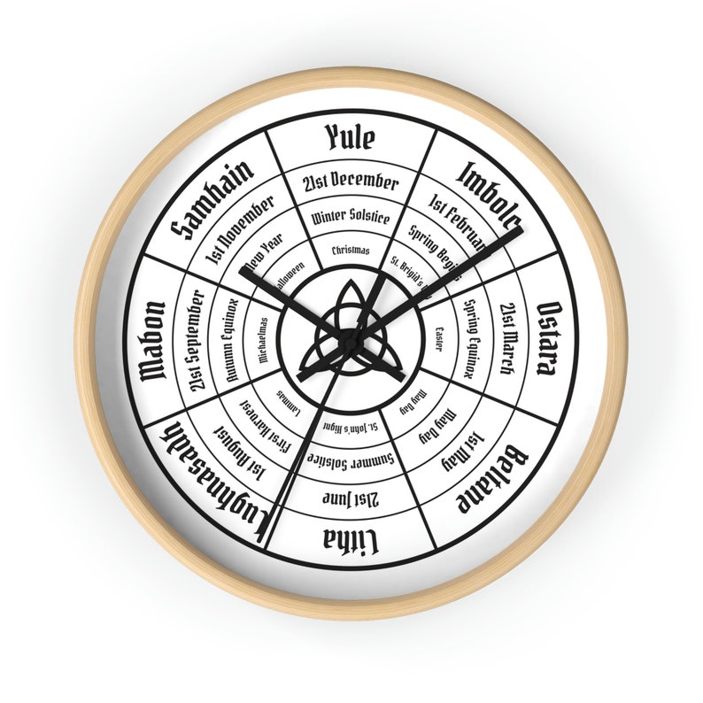 Pagan Wheel of the Year Wall Clock - Etsy