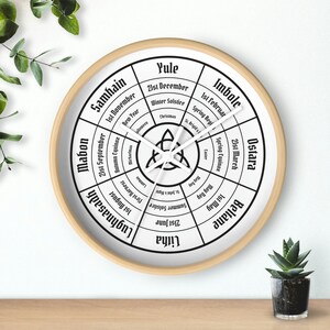 Pagan Wheel of the Year Wall Clock - Etsy
