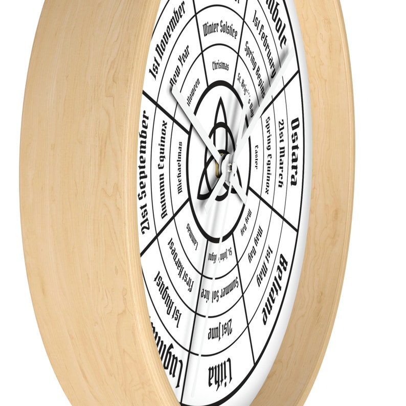 Pagan Wheel of the Year Wall Clock - Etsy