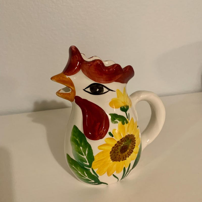 Rooster Pitcher - Etsy