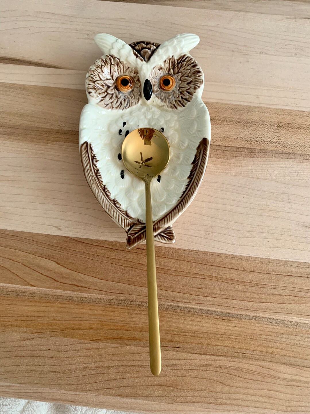 Adorable Vintage Enesco Owl Spoon Rest Made in Japan 1980s - Etsy