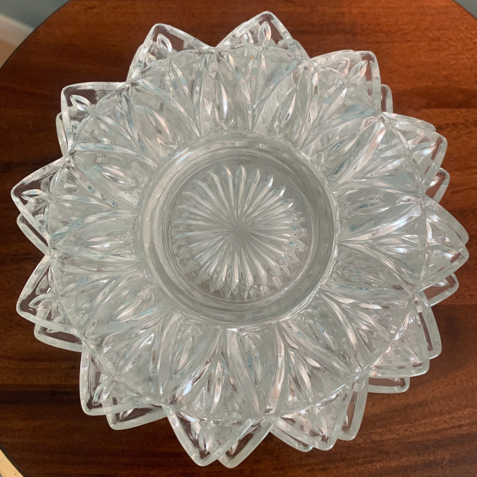 Petal Pattern Federal Glass Plates - Etsy