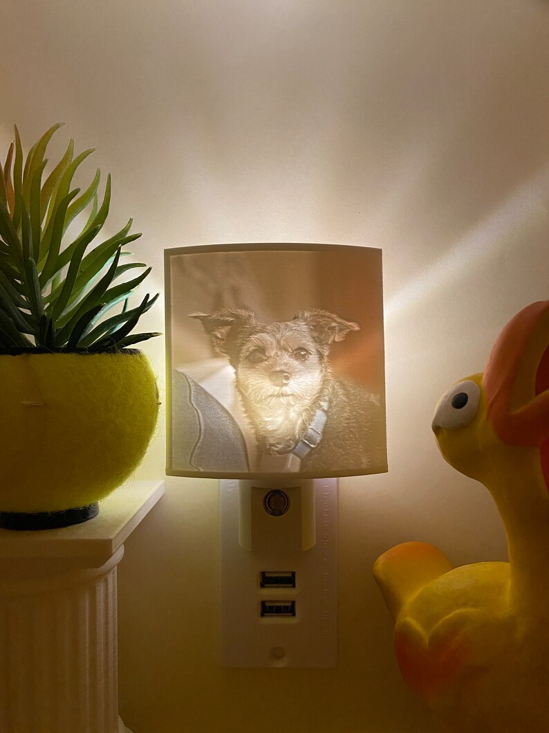 Personalized Full Color Lithophane Night Light Custom 3D - Etsy