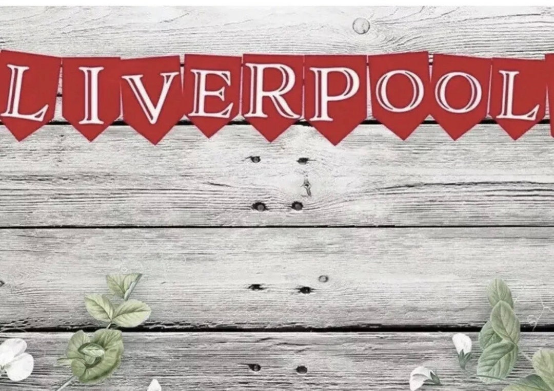 Liverpool Football Bunting,soccer, Football, Liverpool, Birthday Party ...