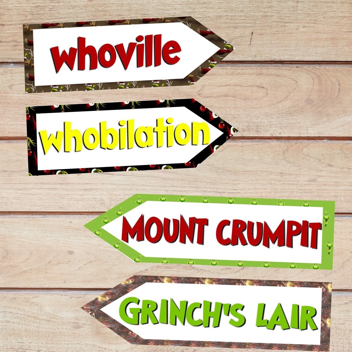 Grinch Decorations ,grinch Arrows , Grinchmas , Whoville , Merry ...