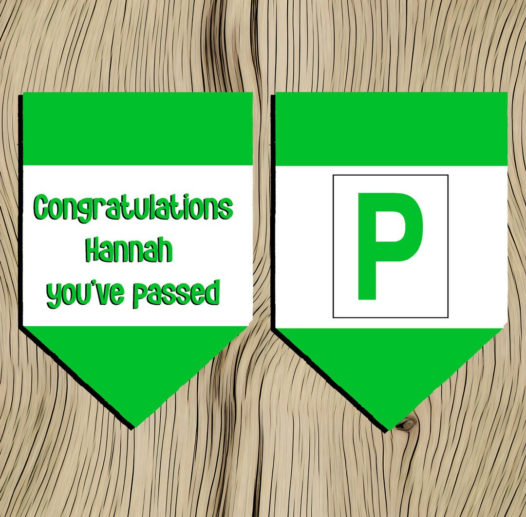 Personalised New Driver Banner , New Driver Bunting , Just Passed , Son ...