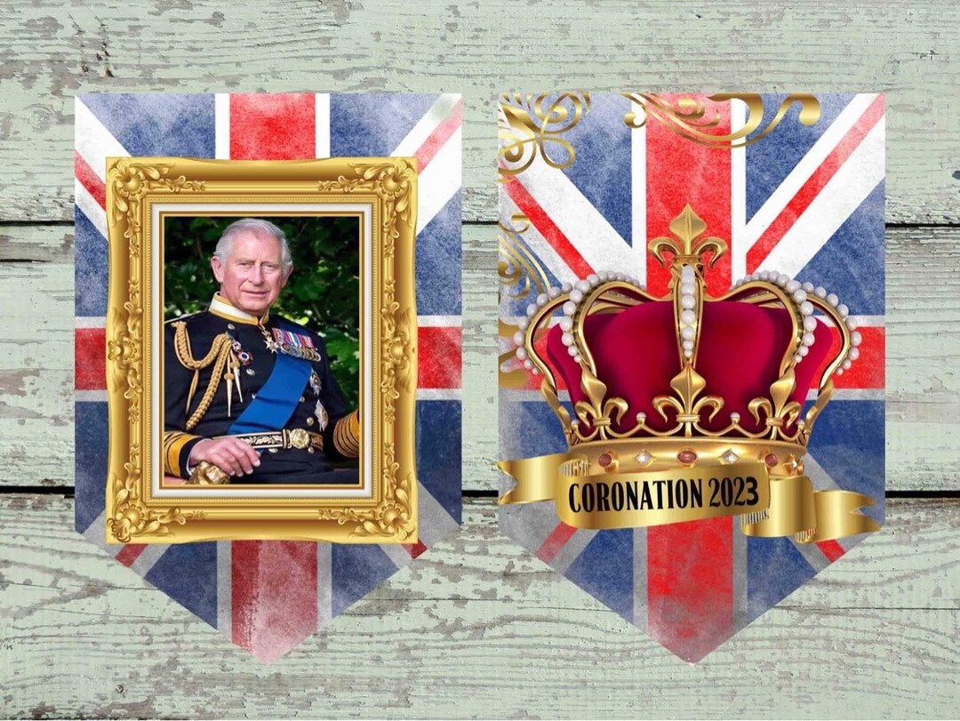 King Charles Coronation Bunting, King Charles Coronation Decoration ...