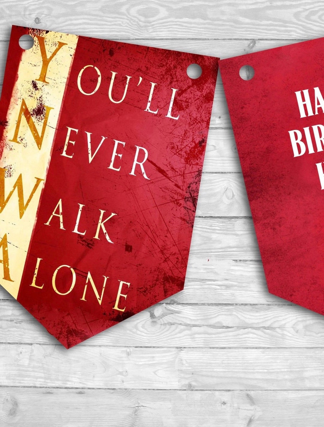 Personalised Football Bunting , Liverpool Colour Football Bunting ...