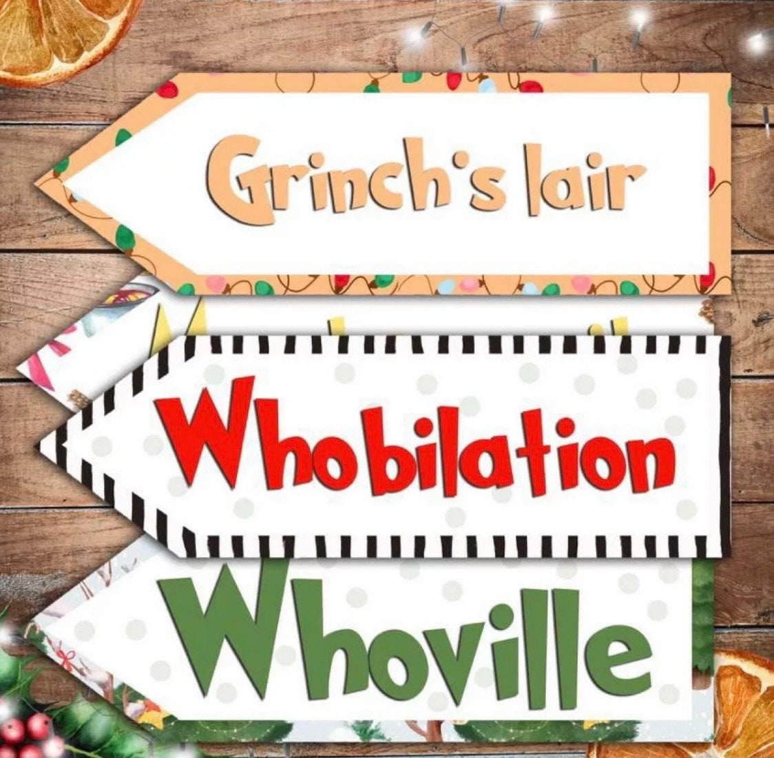 The Grinch Christmas Arrows, the Grinch Decoration,decor,xmas Arrows ...