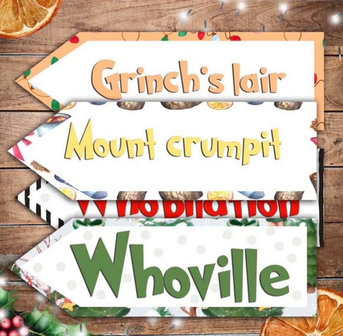 The Grinch Christmas Arrows, the Grinch Decoration,decor,xmas Arrows ...