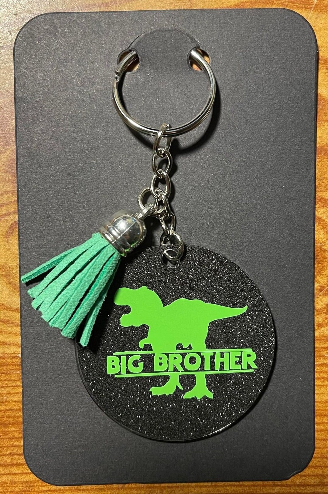 Customizable Dinosaur Keychain- Personalize, Brother, Sister, Cousin ...