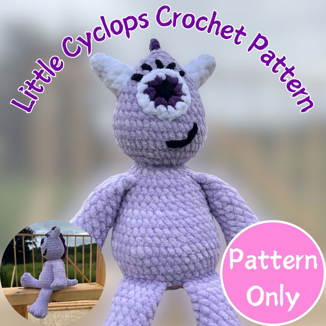 Cyclops Digital Crochet Pattern Toy Craft Project Make Your Own Monster ...