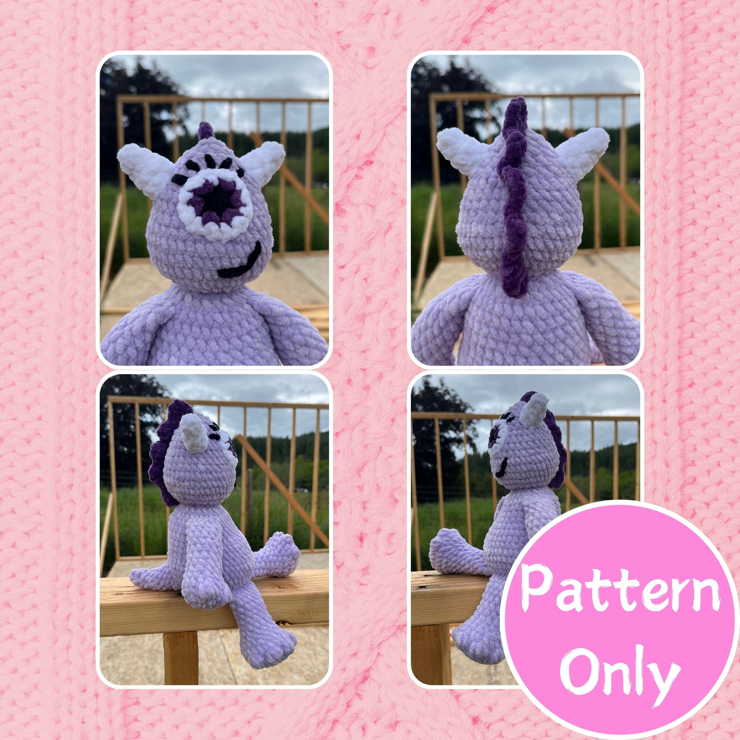 Cyclops Digital Crochet Pattern Toy Craft Project Make Your Own Monster ...
