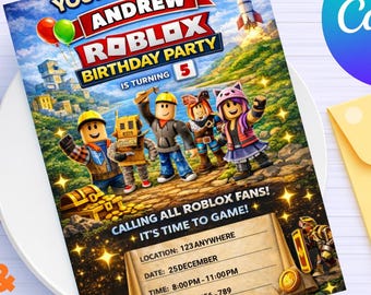Printable Roblox Gift Card Template | Print & Fill In - Etsy