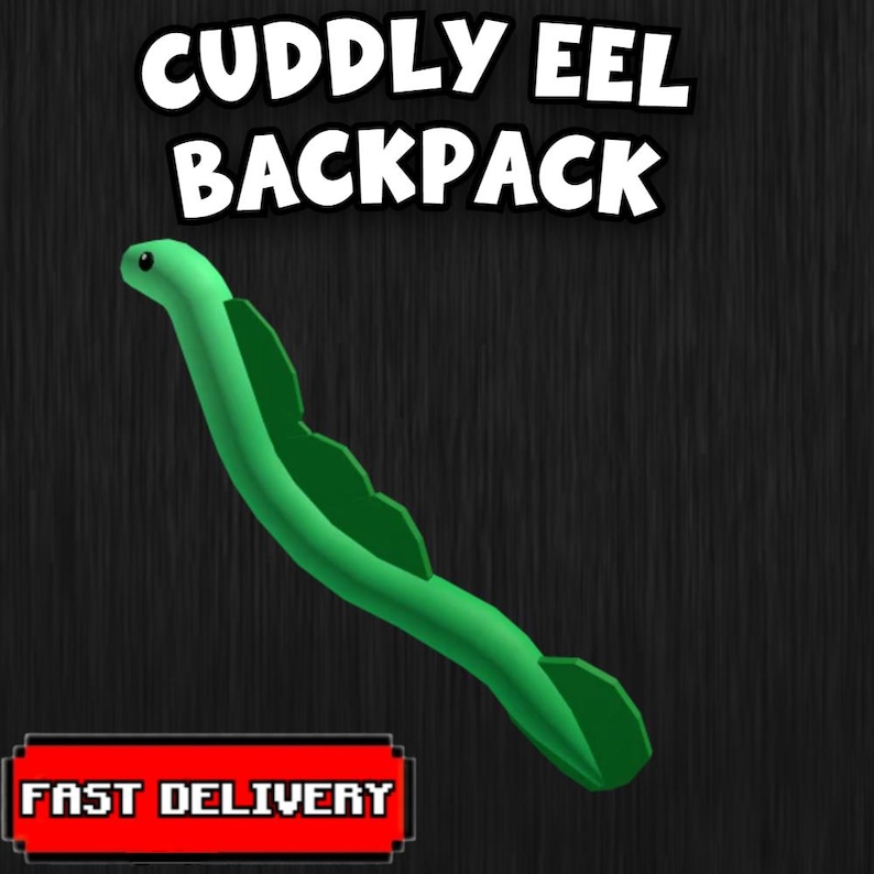 Roblox Toy Code Cuddly Eel Backpack [ALL PLATFORMS] - Etsy