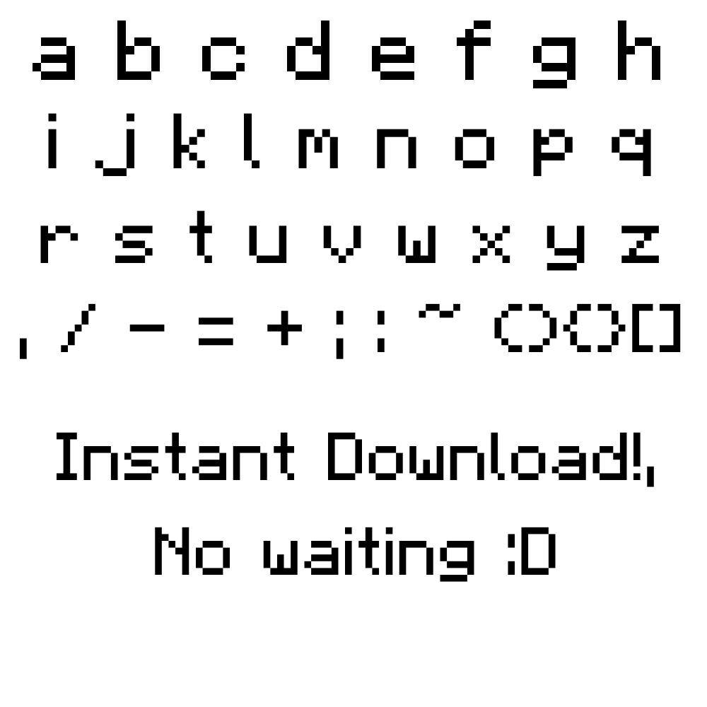 Pixelated Font SVG Bundle, PNG, PDF, Canva, Birthday Letters Craft ...