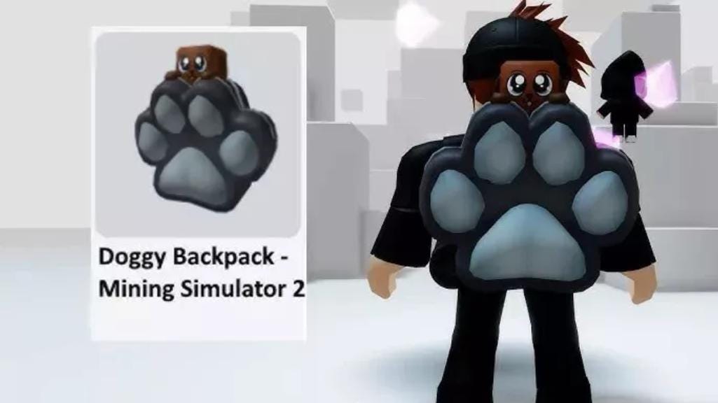 Roblox Mining Doggy Backpack [ALL PLATFORMS] - Etsy