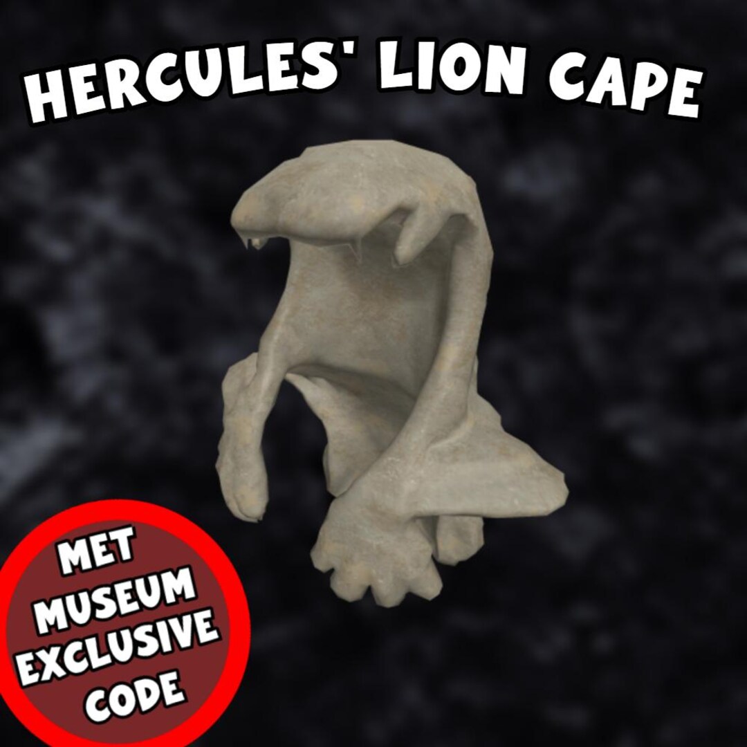 Roblox MET MUSEUM - Hercules' Lion Cape - Etsy