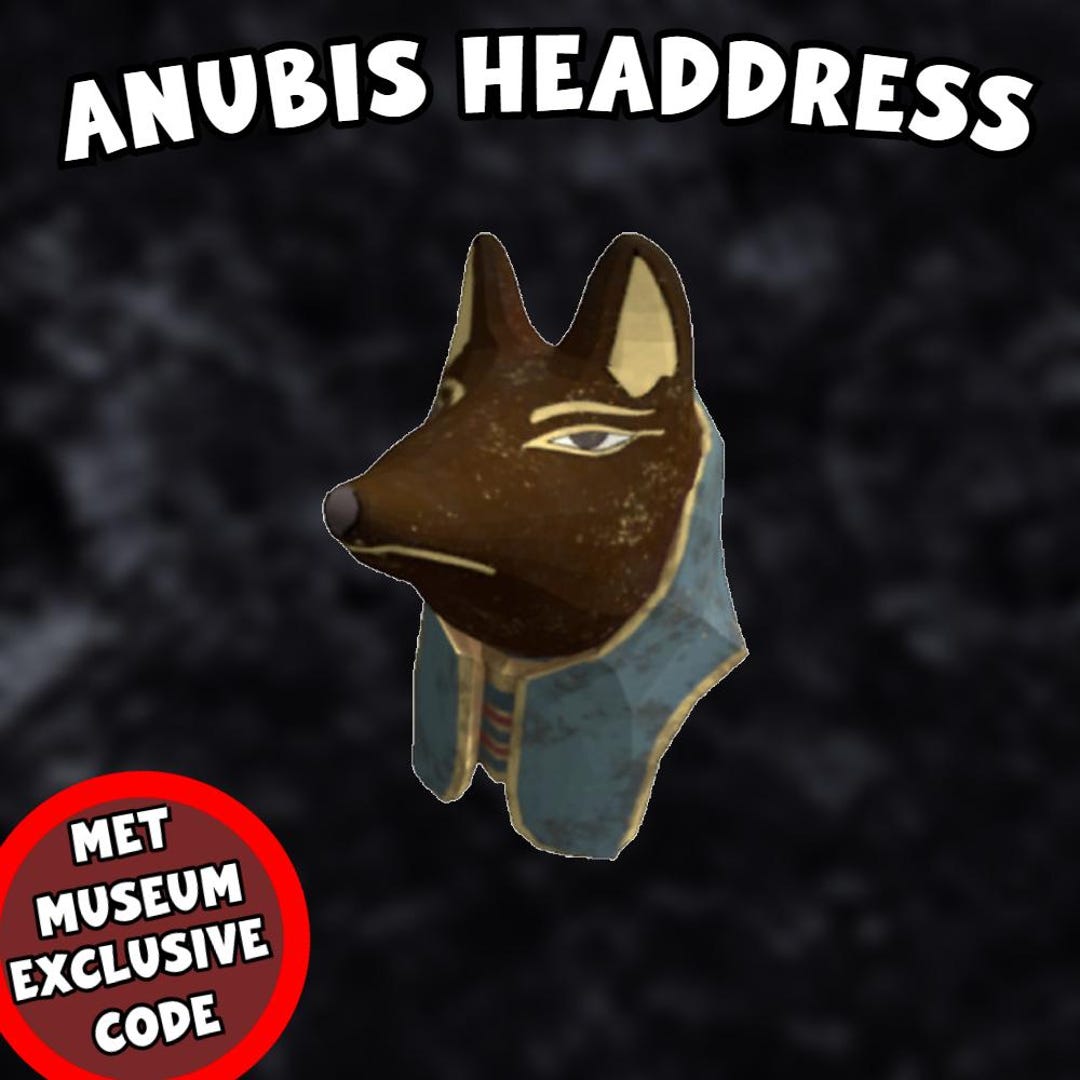 Roblox MET MUSEUM - Anubis Headdress - Etsy