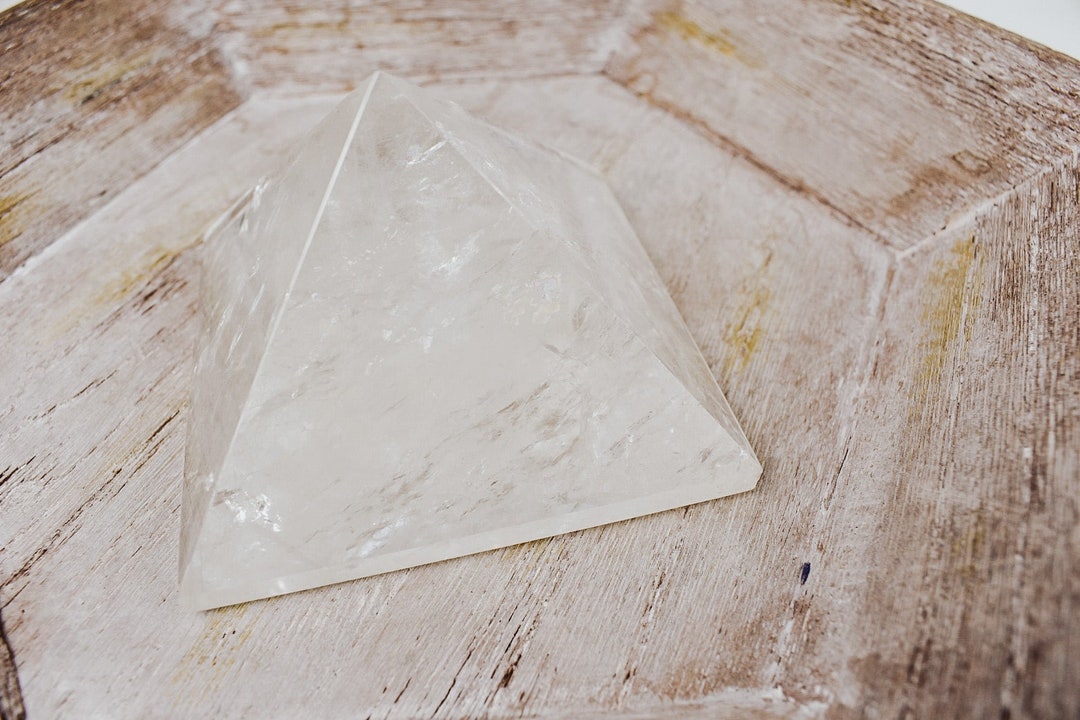 Large Clear Quartz Pyramid - Etsy