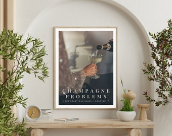 Taylor Swift Champagne Problems Lyric Print Surprise Song Swiftie Merch ...