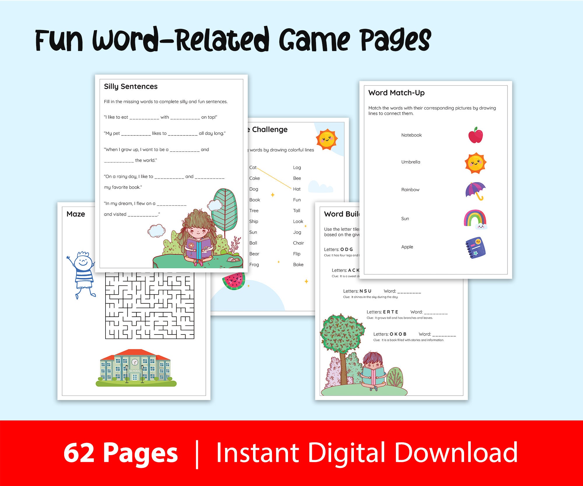 Interactive Pre-k Toddler Educational Activities Printable Activities ...