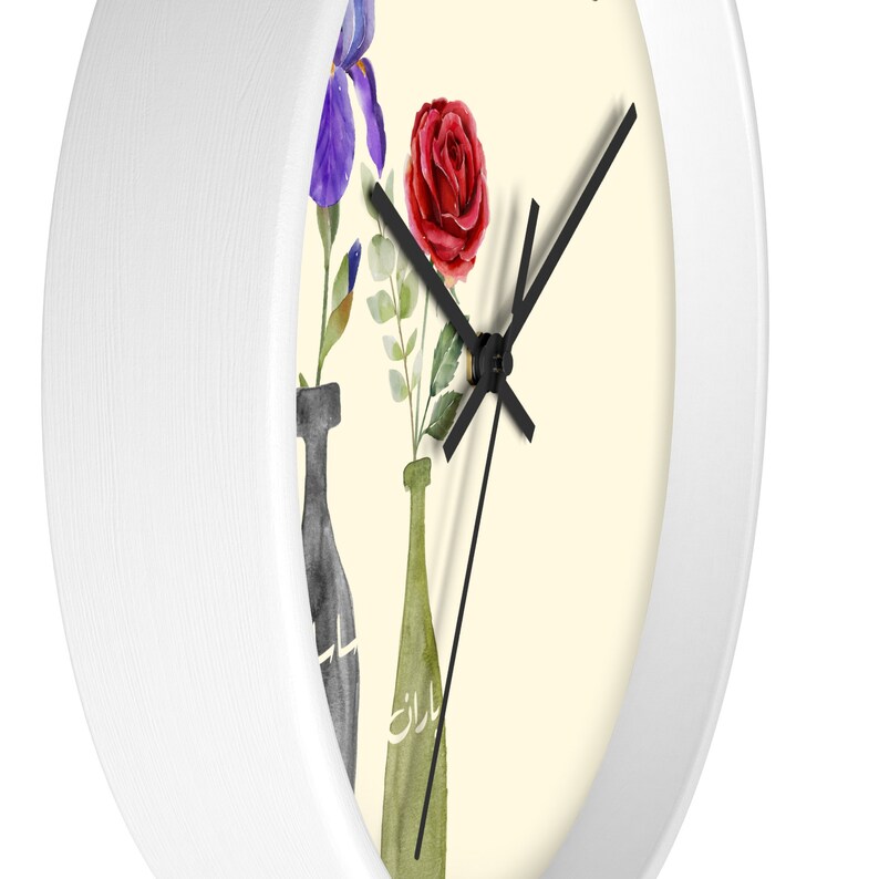 Personalized Birth Month Flower Clock: Silent, Custom Name Gift - Etsy
