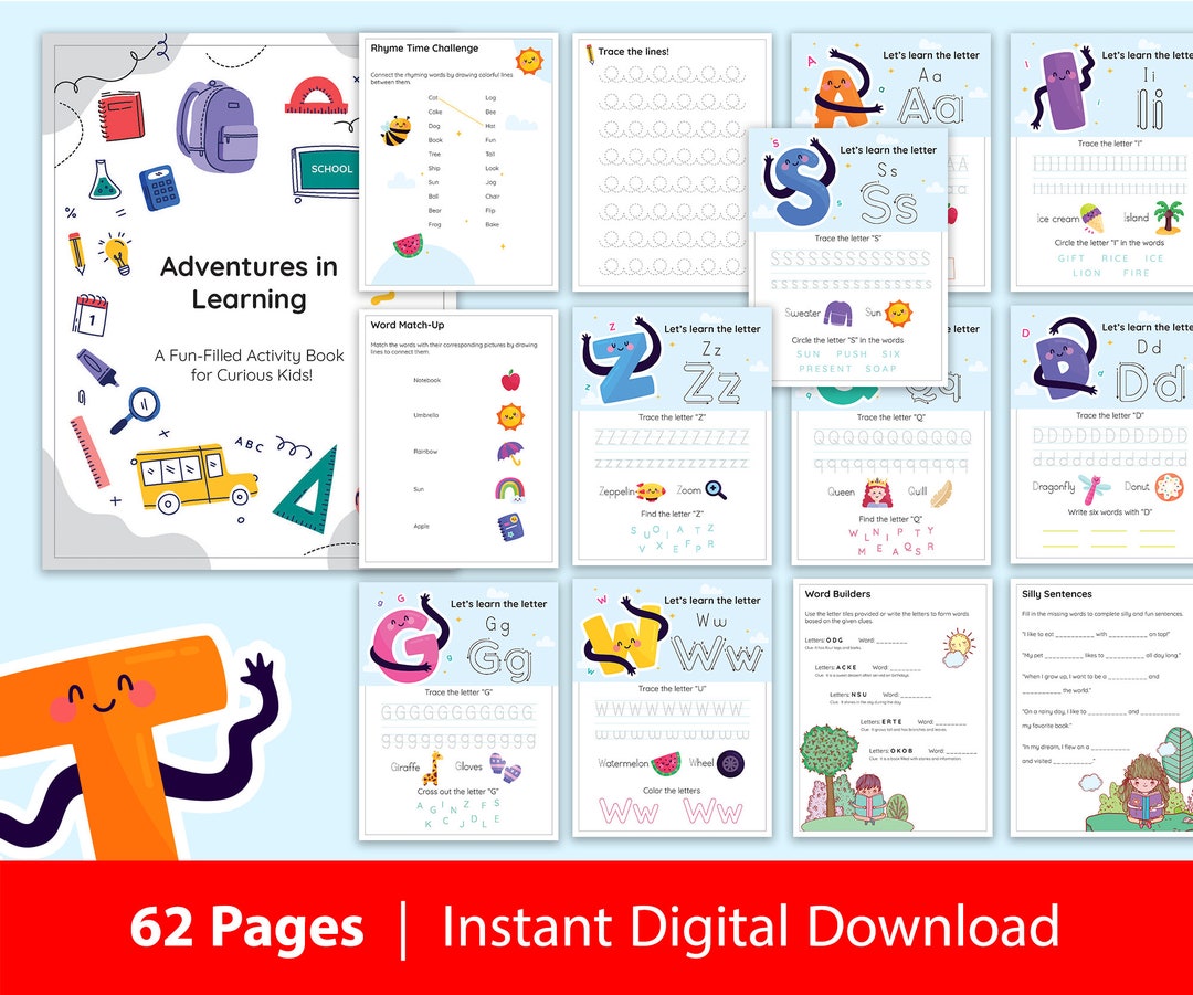 Interactive Pre-k Toddler Educational Activities Printable Activities ...