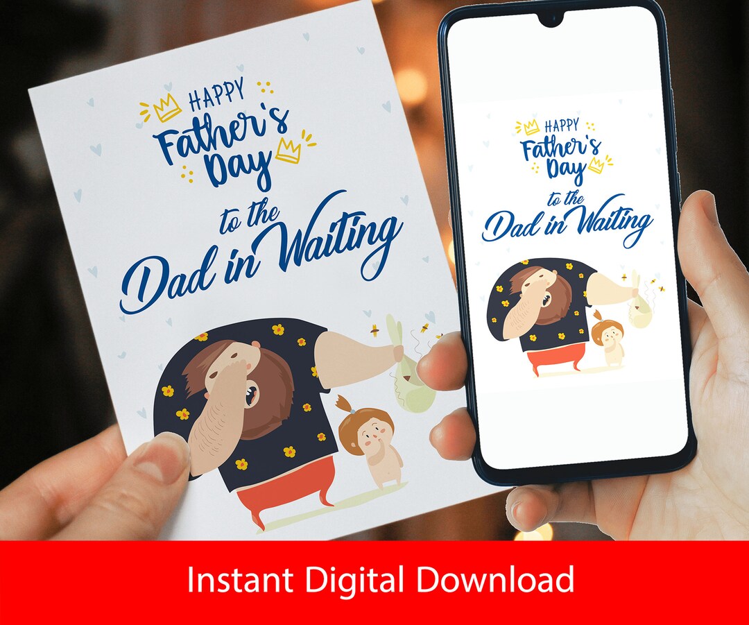 Funny Father's Day Printable Card and Digital Greeting Card, Card for ...