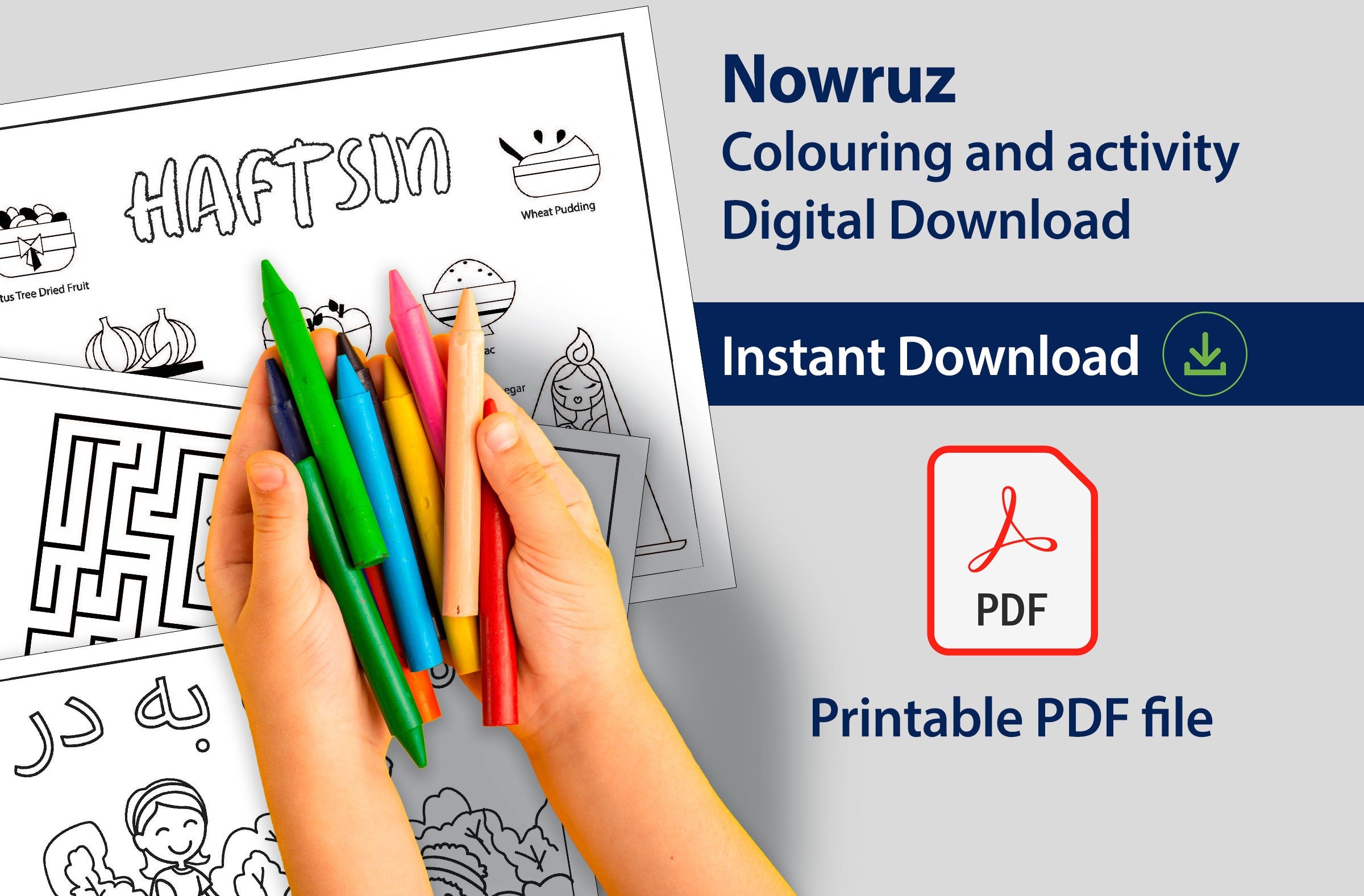 Nowruz Colouring and Activity Digital Download - Etsy