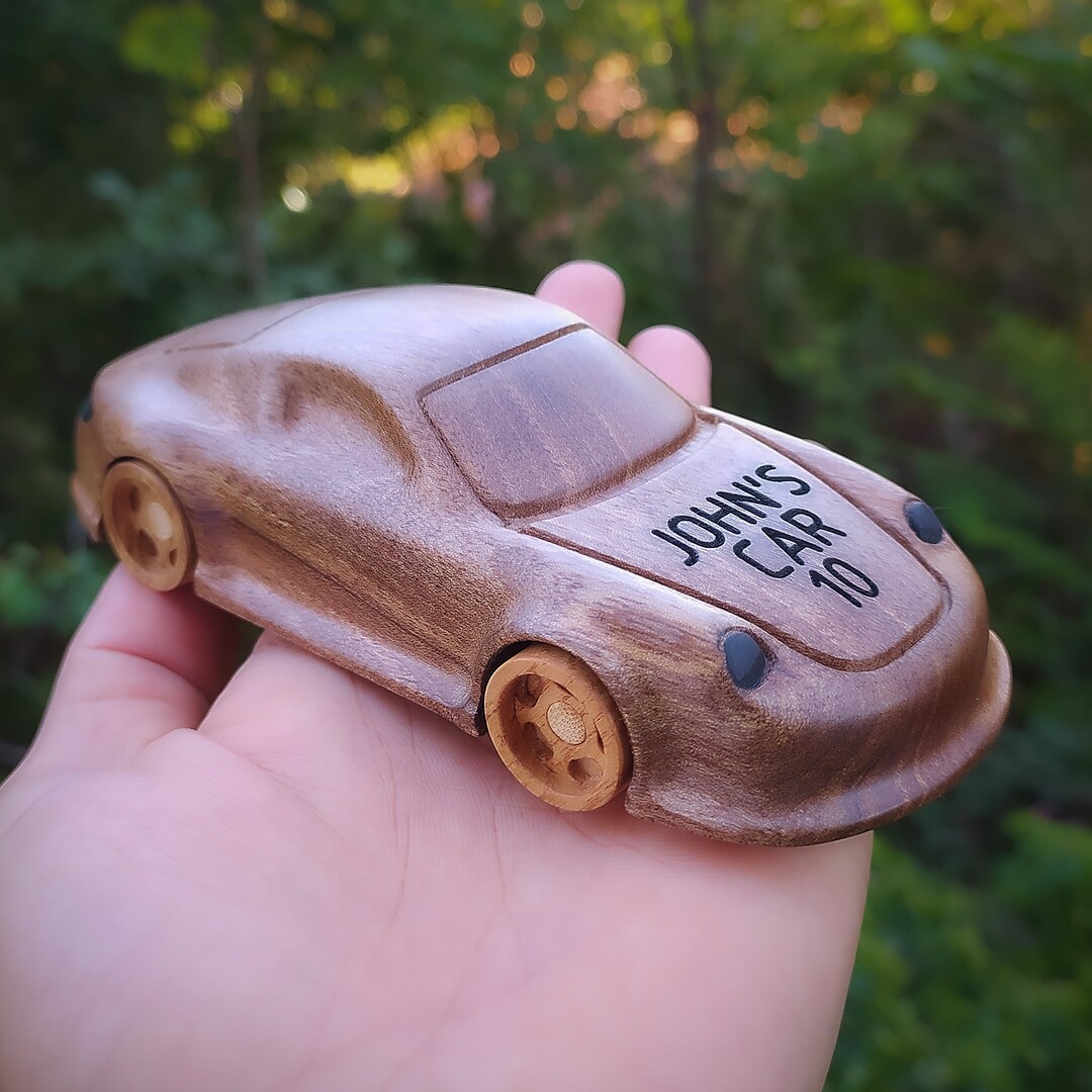 Personalized Wooden Toy Car Porsche 911, Custom Name Toy Car, Christmas ...