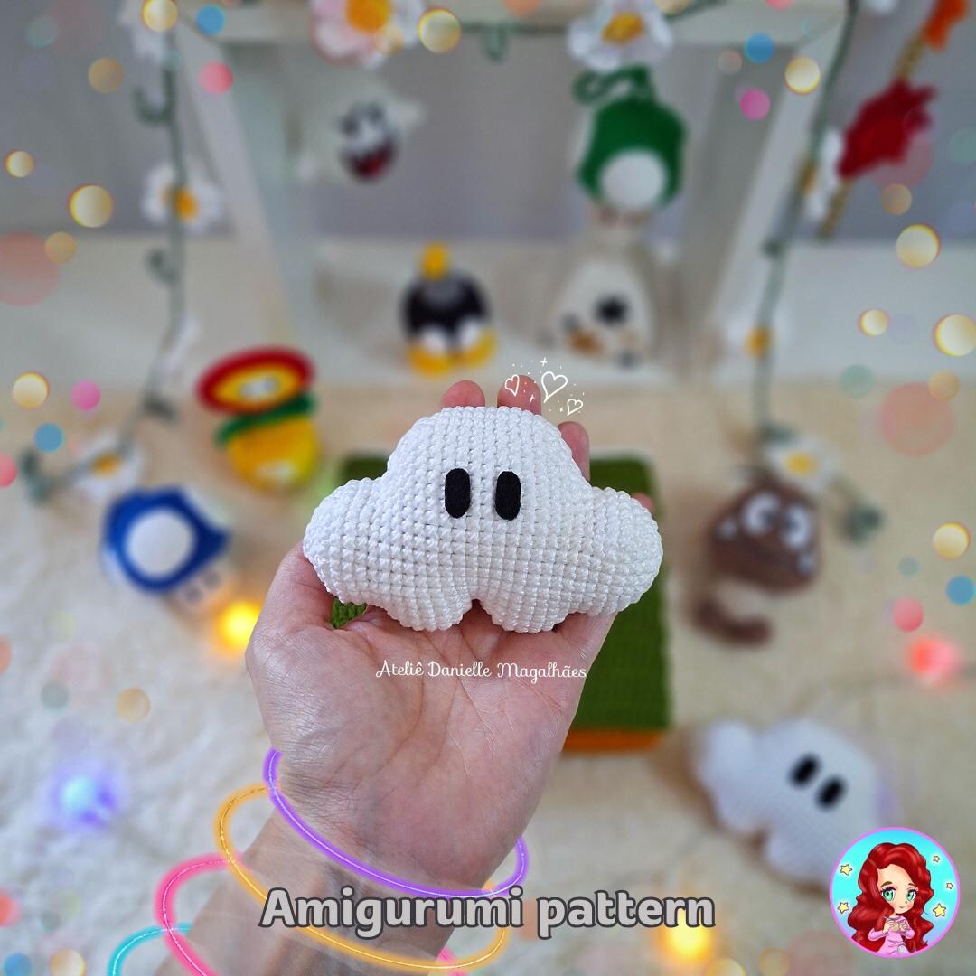 Super Mario Bros Cloud Amigurumi Pattern - Etsy