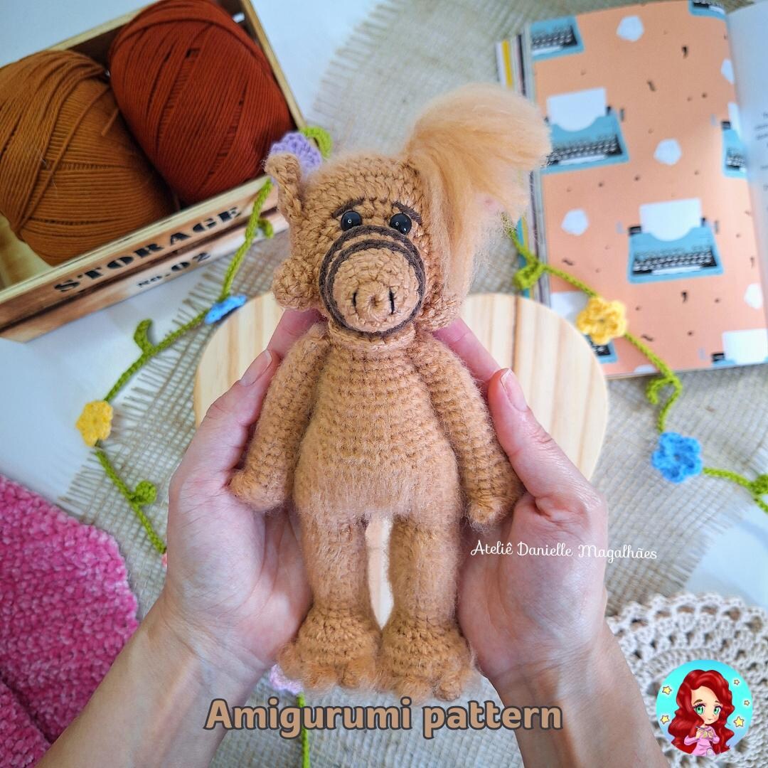 Alf-fanart Alien Amigurumi Crochet Pattern – PDF Digital Download ...