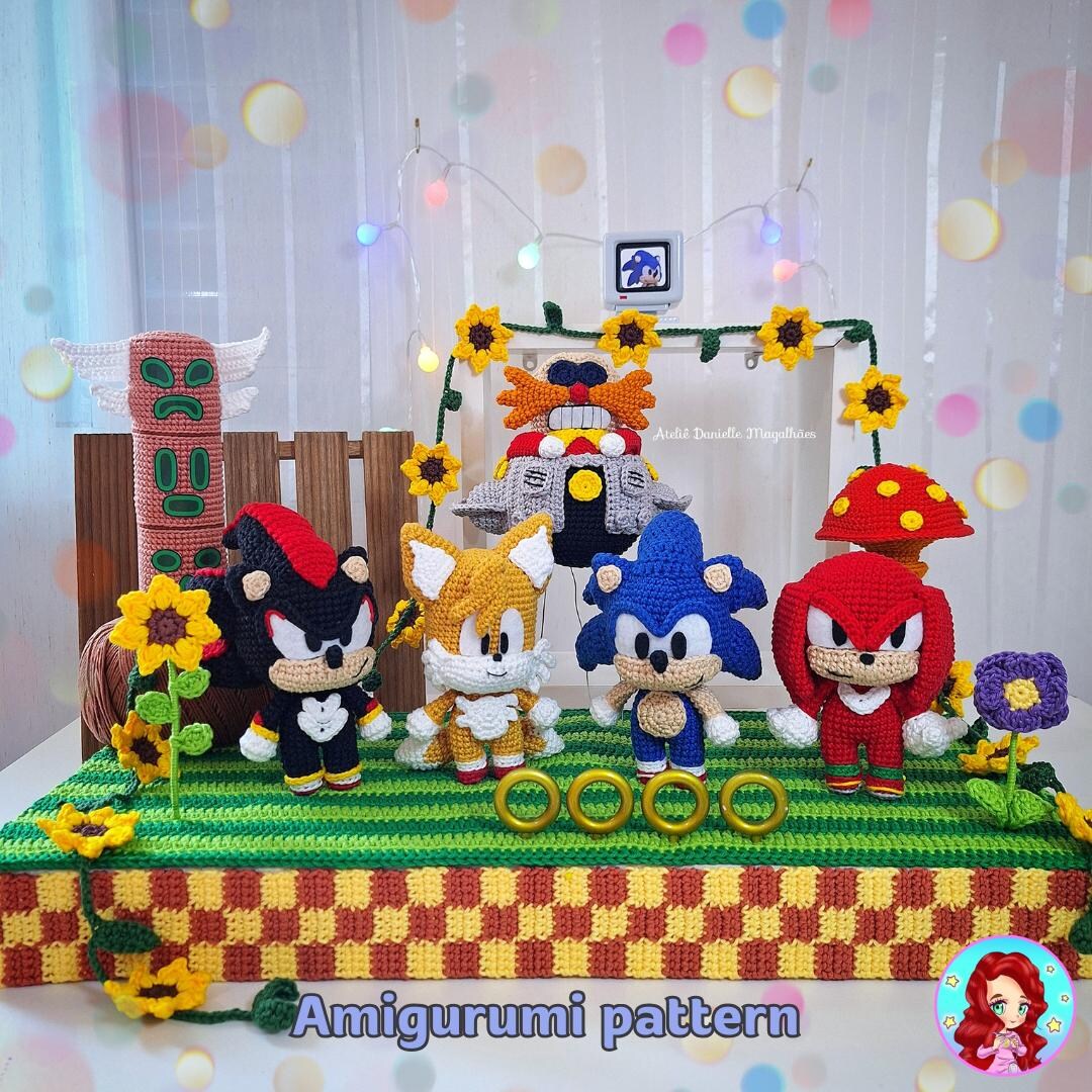 Sonic, Tails, Shadow, Knuckles, Totem and Dr. Eggman Amigurumi Crochet ...
