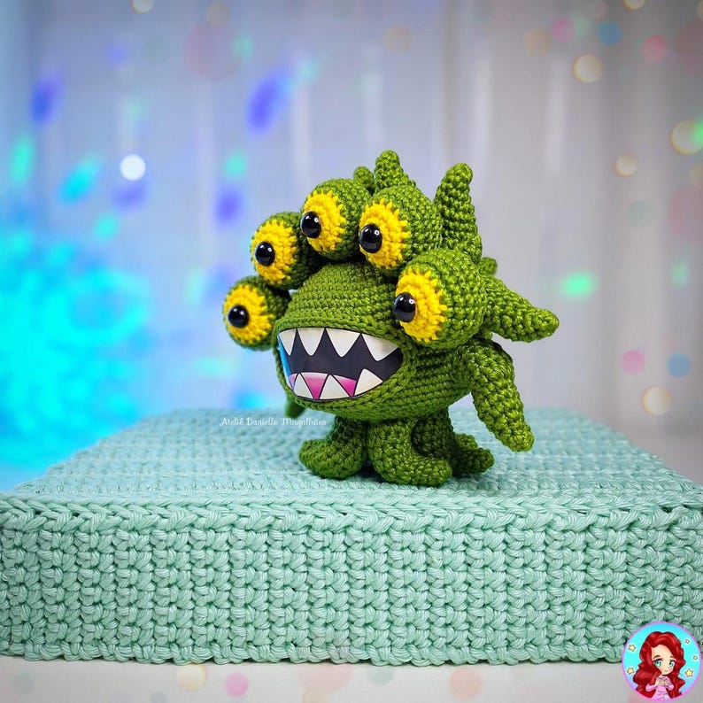 Toxic Bloom – Chibi Monster Amigurumi Pattern (PDF) - Etsy