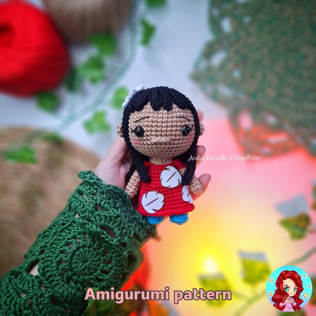 Lilo (red Dress) Amigurumi Pattern - Etsy