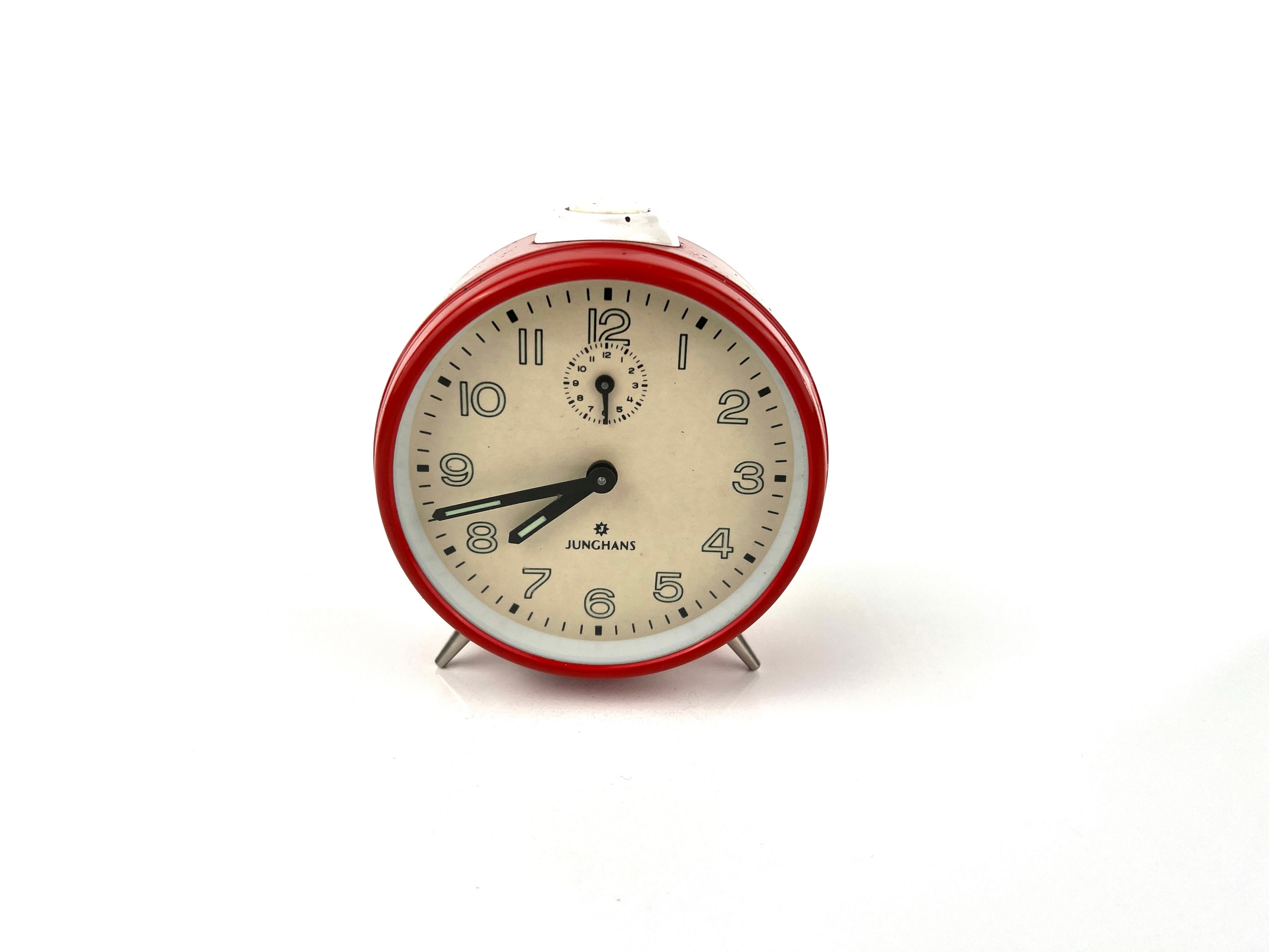 Vintage Alarm Clock Junghans Classic Red - From Theticktackshop - Etsy