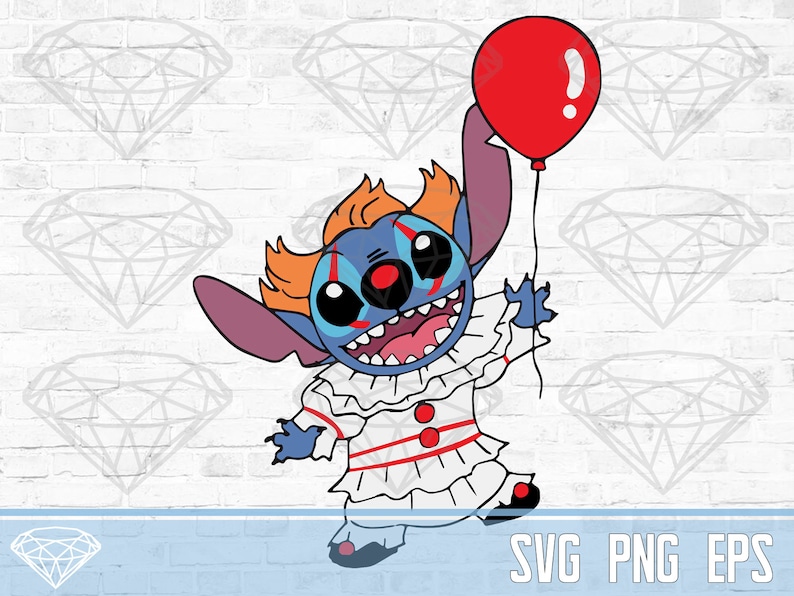 Stitch Svg IT Pennywise Png Lilo and Stitch Horror Funny Eps ...
