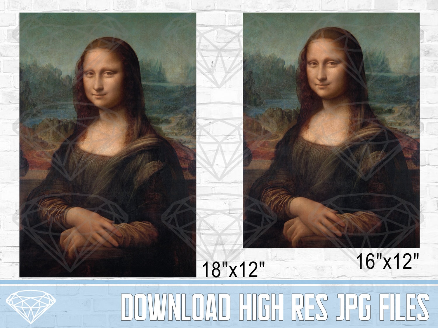 Mona Lisa Highest Resolution Digital Jpg Files | Monalisa Instant ...