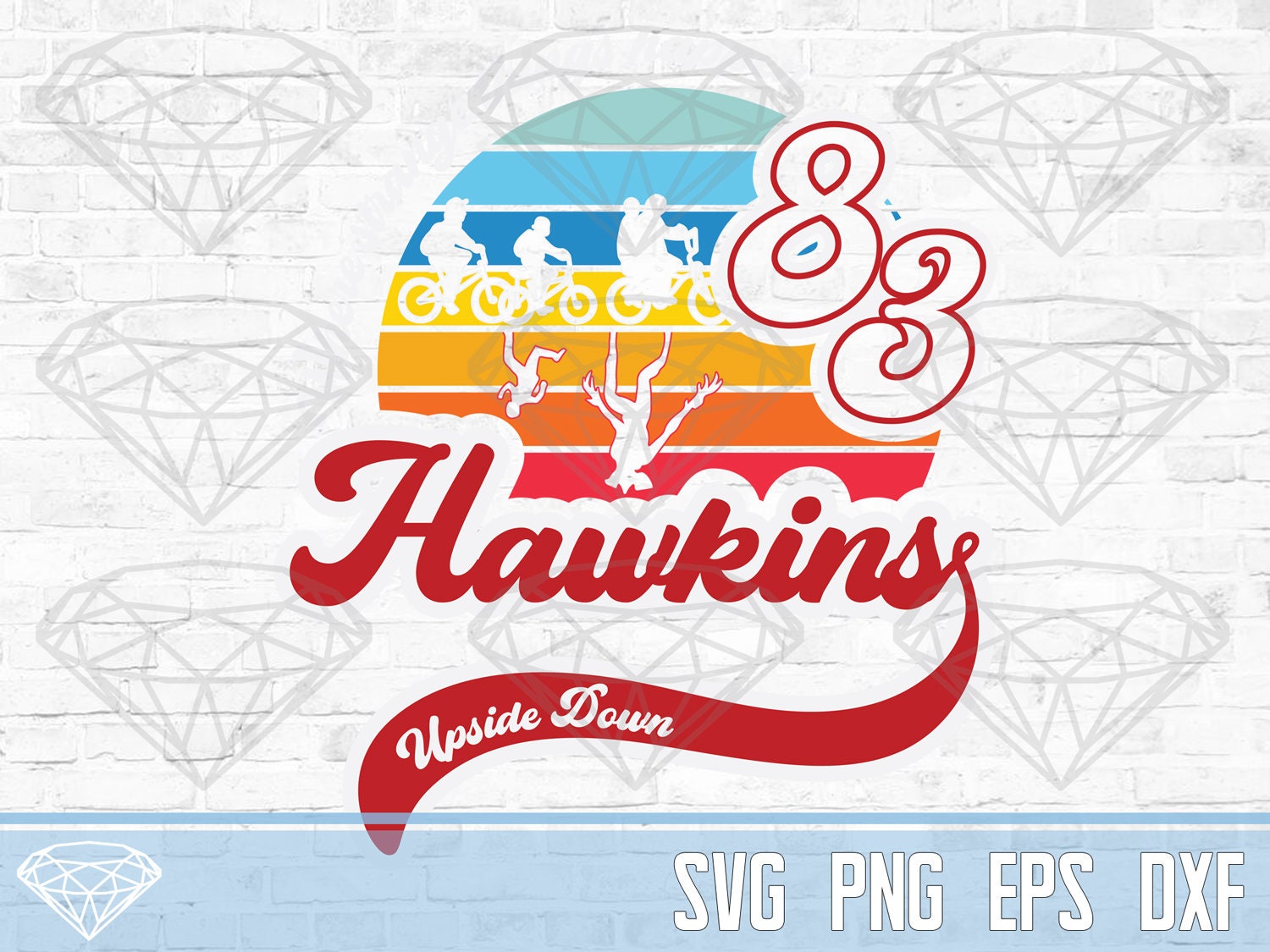 Stranger Things Svg | Hawkins 1983 Png | Demogorgon Eleven EPS | Vecna ...