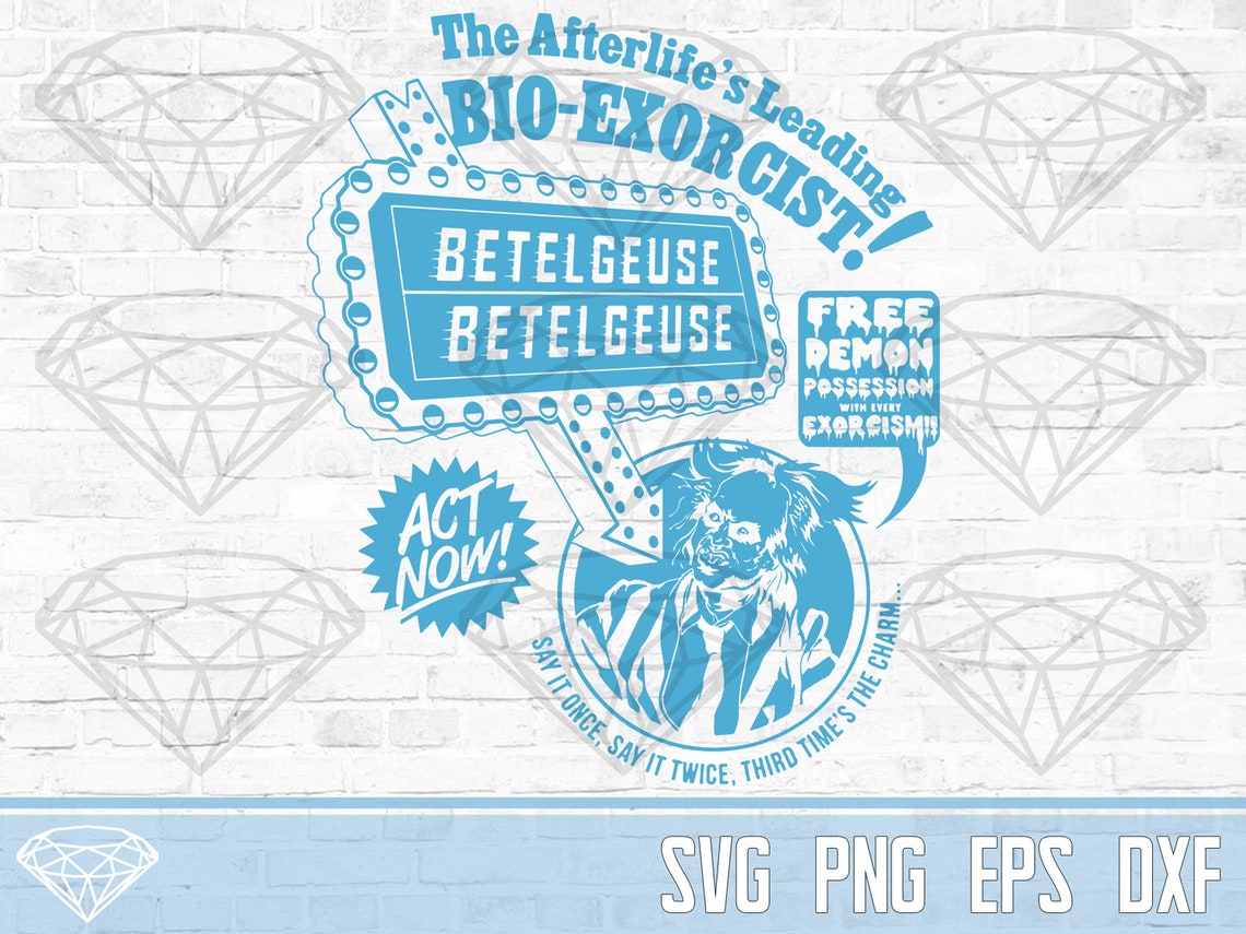 Beetlejuice Svg / Bio Exorcist Png / Tim Burton EPS / - Etsy México