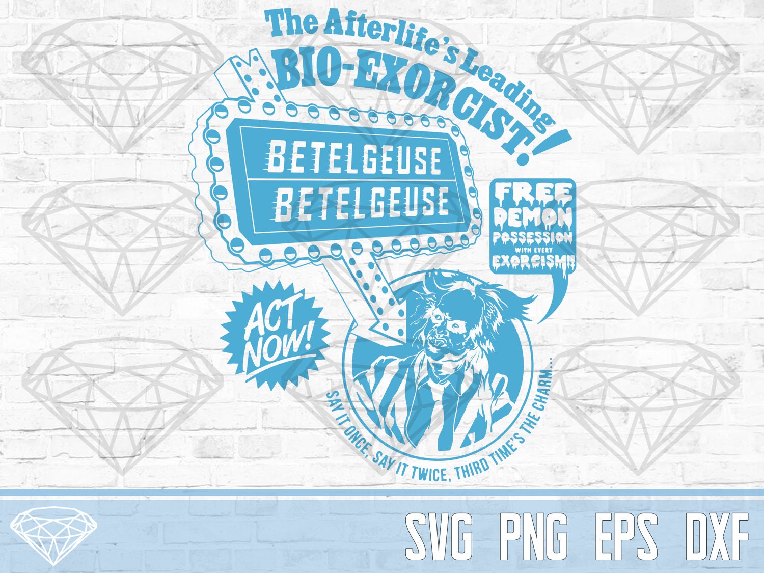 Beetlejuice Svg Bio Exorcist Png Tim Burton EPS - Etsy UK
