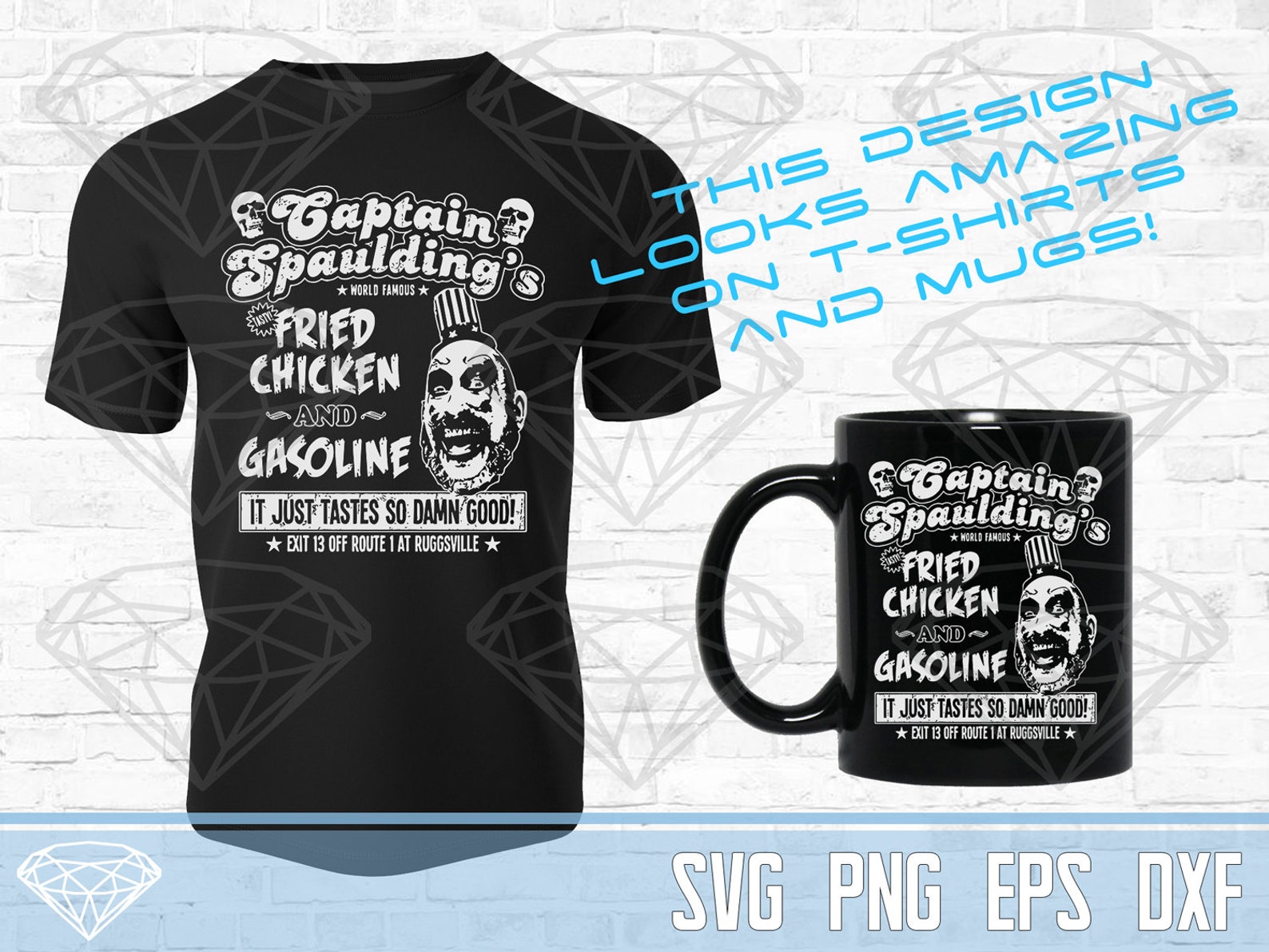Captain Spaulding Svg | Fried Chicken Png | 1000 Corpses EPS | Devils ...